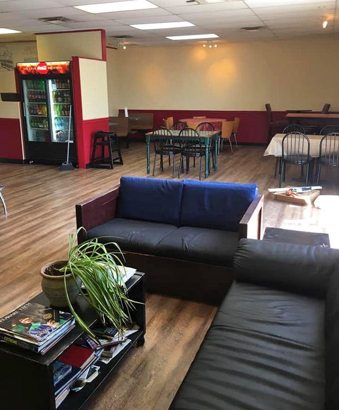 Cozy wooden booths and exposed brick walls create the perfect backdrop for pizza epiphanies. This isn't fancy&mdash;it's focused on what matters.