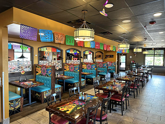 Wooden booths and exposed beams create that perfect "been here forever" vibe&mdash;the kind of place where calories don't count and conversations flow as freely as the sweet tea.