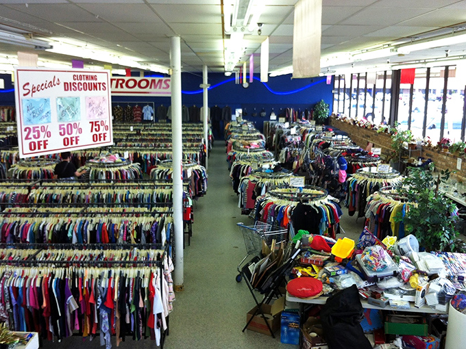 Endless racks of possibility stretch before you like a textile galaxy&mdash;each hanger a potential fashion revelation.