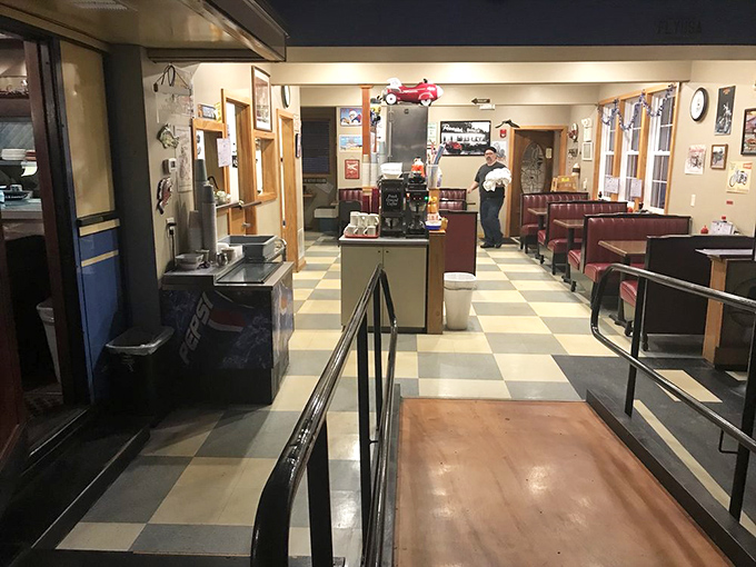 Classic checkerboard floors, counter seating, and that unmistakable diner layout&mdash;walking into the Blue Belle feels like coming home, even on your first visit.