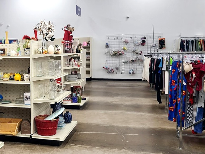 Racks upon racks stretch before shoppers like an ocean of fabric possibilities&mdash;today's visit entirely different from tomorrow's.