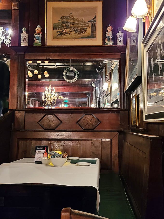 Wood paneling, vintage memorabilia, and intimate booths create the perfect atmosphere for serious steak consumption. This isn't d&eacute;cor&mdash;it's a time machine to when restaurants meant business.