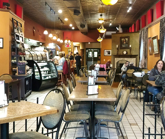 Inside, terracotta walls and a pressed tin ceiling create the perfect backdrop for culinary magic, where college professors and locals alike find common ground over exceptional food.