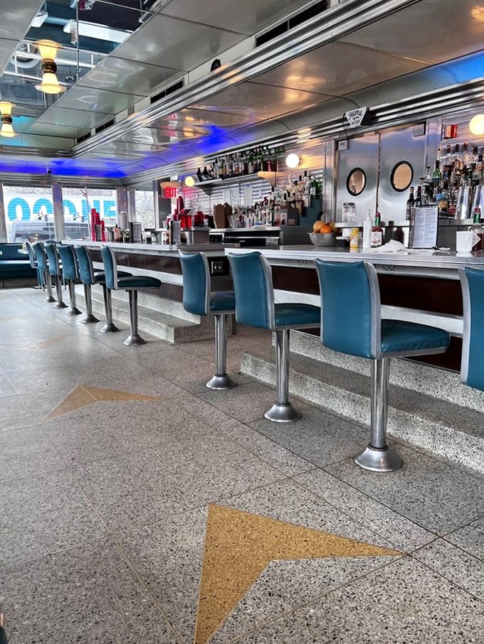 The counter seating at Hi-Lo isn't just functional&mdash;it's front-row tickets to the greatest show on earth: watching your food being made while eavesdropping on local gossip.