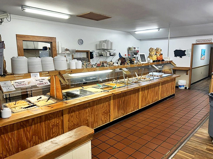 The buffet line at Little Pigs is where barbecue dreams come true. Simple, straightforward, and loaded with Southern classics waiting to be discovered.