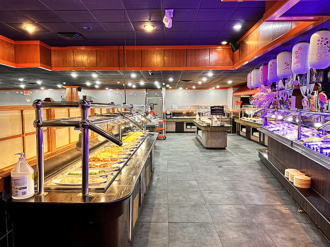 Step inside to discover a buffet wonderland where every warming tray holds another delicious possibility waiting to be explored.