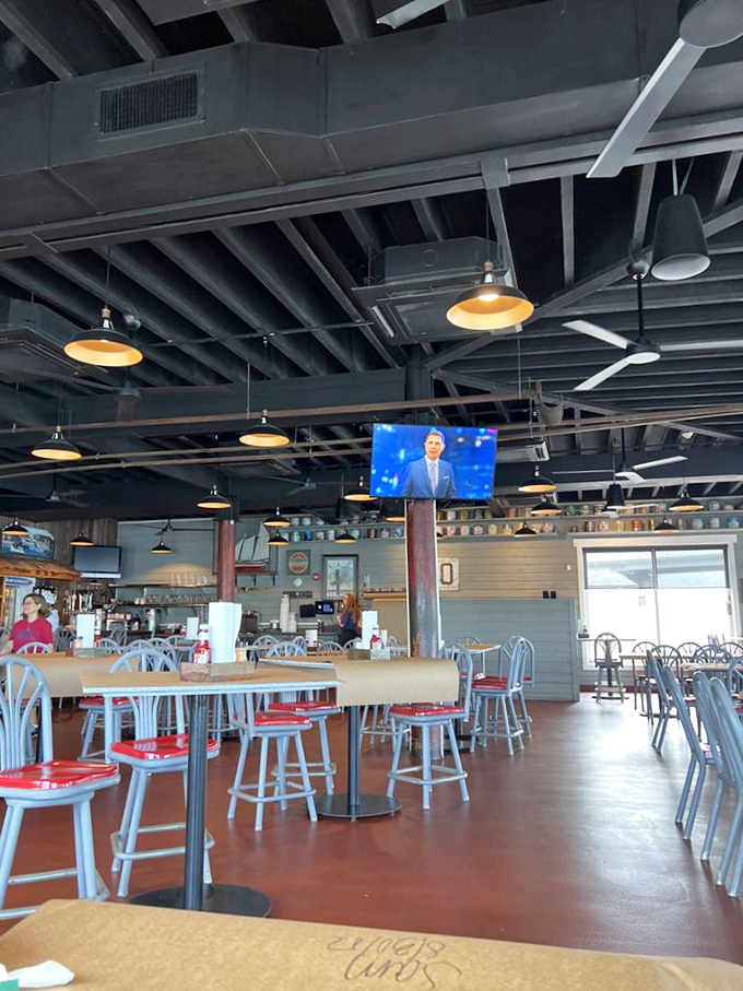 Inside, the no-nonsense dining room says everything about priorities: comfortable seats, good lighting, and nothing fancy to distract from the star of the show&mdash;Maryland's finest seafood.