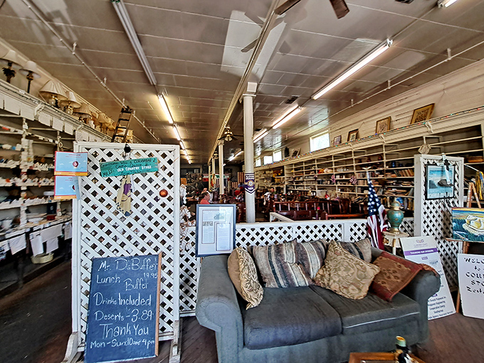 Step inside and you're transported to simpler times – lattice dividers, cozy seating, and the unmistakable feeling that something delicious awaits.