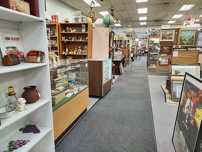 Aisles that seem to stretch into infinity, each booth a portal to a different era. This isn't shopping—it's time travel with price tags.