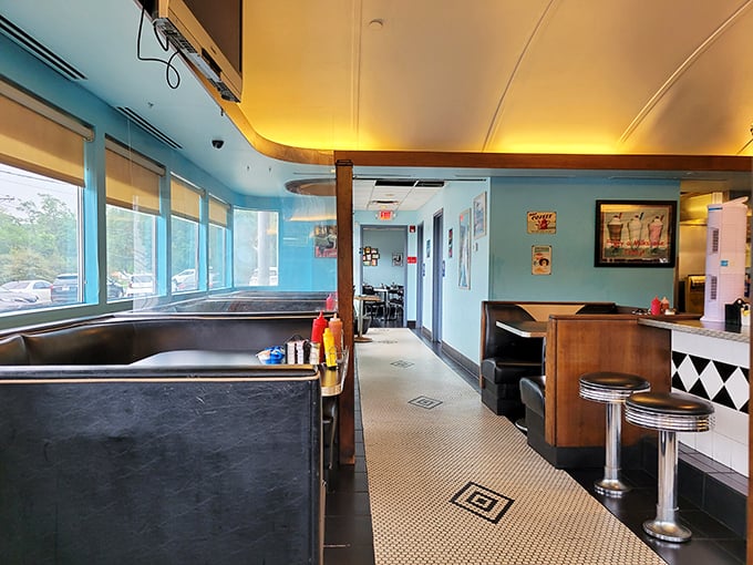 Step inside and the nostalgia hits harder than your first cup of morning coffee. Those counter stools are practically begging you to spin once when nobody's looking.