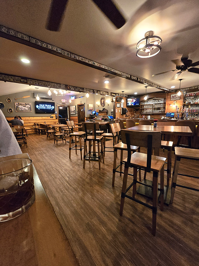 The warm wood tones and rustic charm create that perfect "everybody knows your name" vibe&mdash;minus the Cliff Clavin character at the bar.