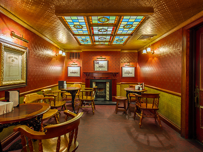 Step inside and you've found where Irish pub charm meets oyster bar elegance, complete with copper walls and pressed tin ceilings.