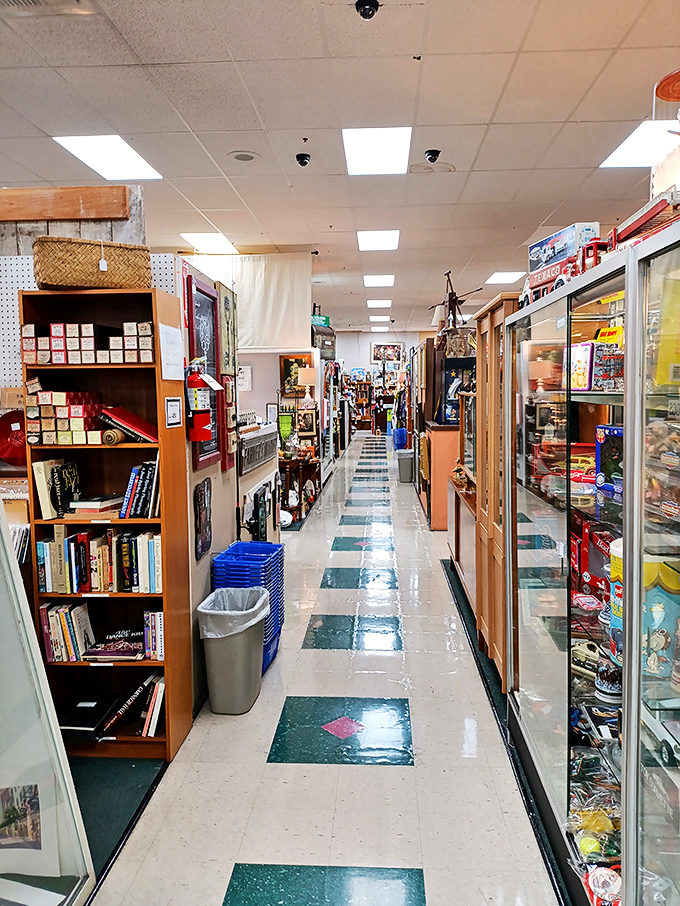 Step inside and the real adventure begins. These gleaming aisles stretch seemingly to infinity, each one a rabbit hole of vintage discoveries.