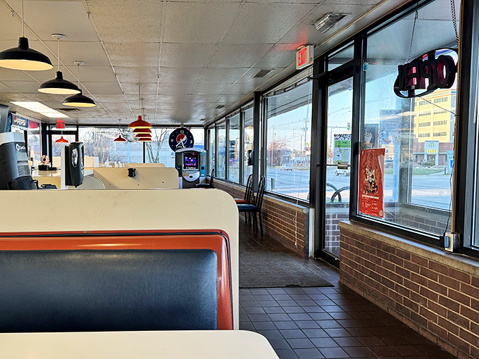 Classic diner booths where countless college memories have been made&mdash;and where countless hangovers have been cured with coffee and carbs.