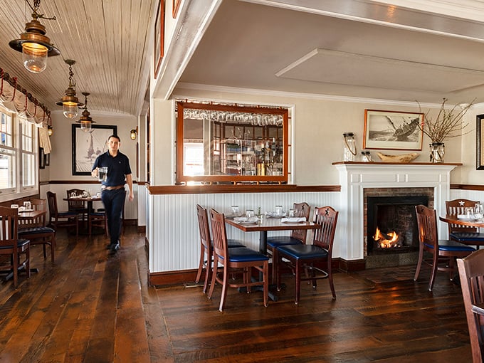 Where nautical charm meets culinary excellence. That fireplace isn't just for show&mdash;it's where winter blues go to die while you feast.