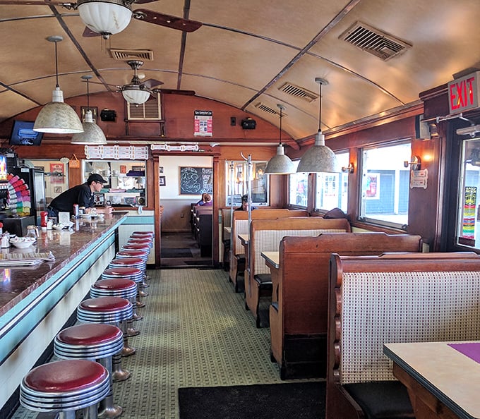 Step inside and time travel begins&mdash;curved ceiling, red vinyl stools, and booths that have cradled thousands of satisfied customers through countless coffee refills.
