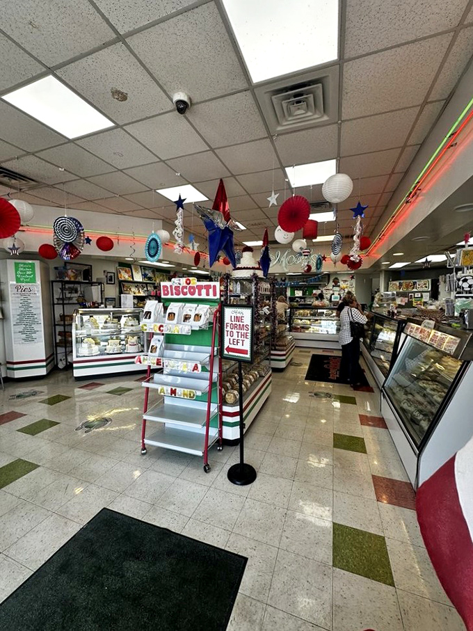 Step inside and the aroma hits you like a hug from your favorite aunt. Colorful decorations and display cases full of temptation.