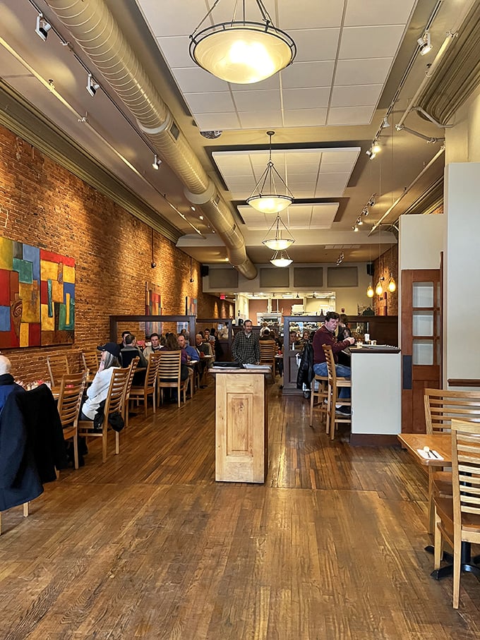 Where exposed brick meets modern comfort, creating the perfect backdrop for meals worth writing home about.