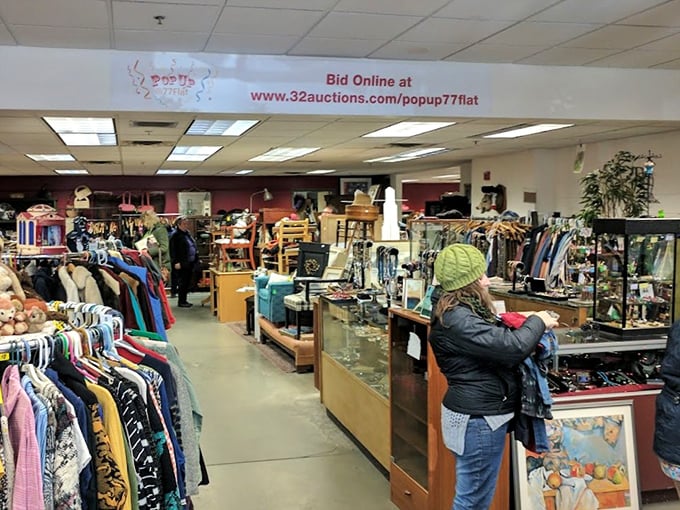 The sprawling interior proves that bigger really is better when it comes to thrift store adventures.