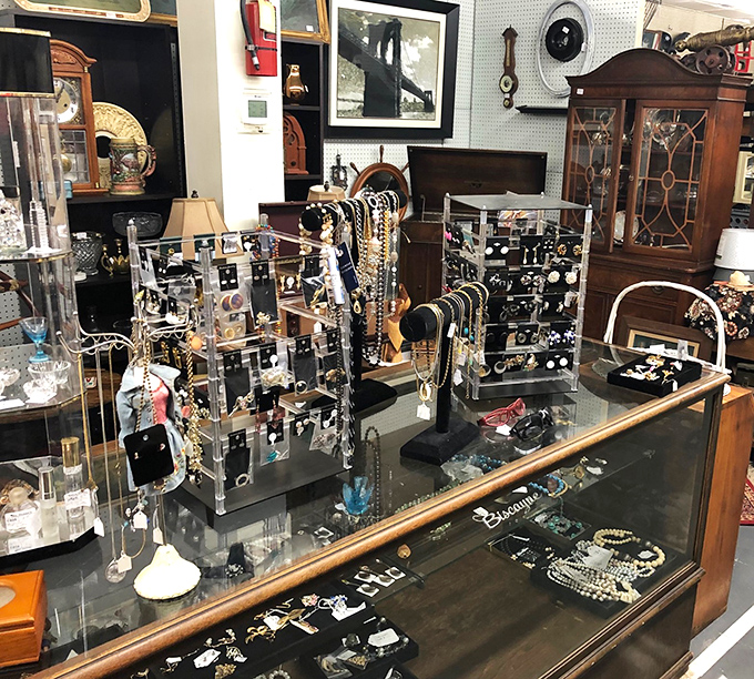Jewelry hunters, prepare to lose track of time! These display cases hold decades of fashion history waiting to adorn new wrists and necklines.