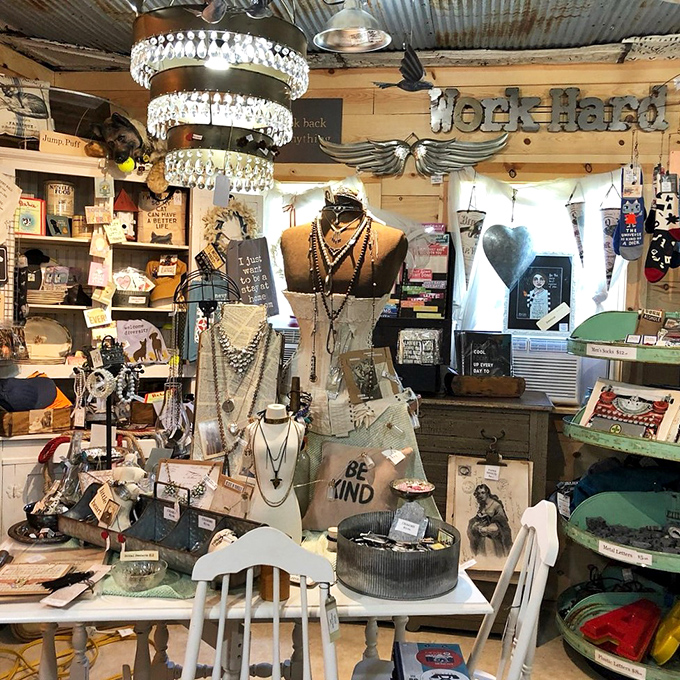 This isn't just jewelry—it's a time capsule of fashion statements waiting for their second act. That chandelier alone deserves its own Instagram account.