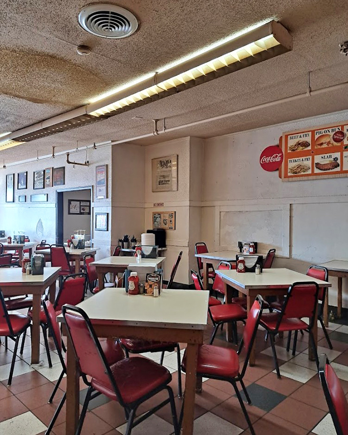 No-frills dining at its finest&mdash;formica tables and red chairs set the stage where the food remains the undisputed star.