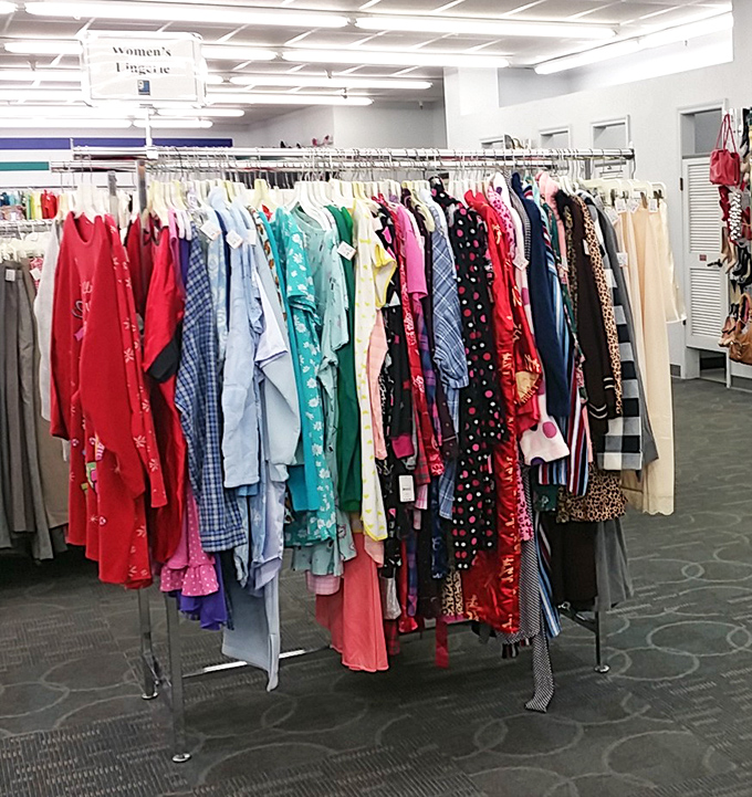 Rainbow racks of possibility where your next favorite outfit is hiding between yesterday's closet cleanouts and tomorrow's fashion statements.