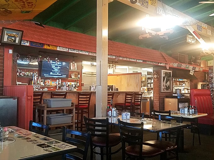 Step inside and time travel to when diners were the social media of their day. Red vinyl booths and wood paneling create the perfect backdrop for comfort food conversations.