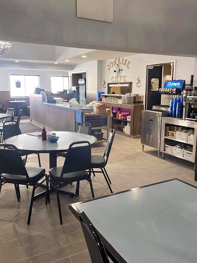 Simple, clean, and inviting &ndash; the interior says "we focus on the food, not the frills."