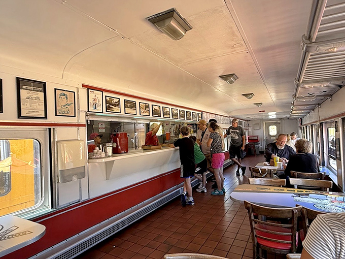 Inside this culinary time machine, the narrow dining car maintains its railroad authenticity while serving up some of LA's most beloved comfort food.