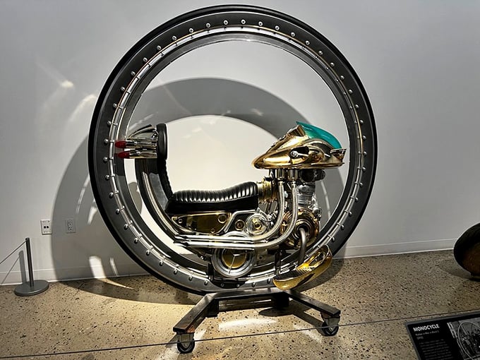This mind-bending monowheel looks like something straight out of a sci-fi film. Imagine explaining to your insurance agent why you need coverage for a vehicle that's essentially a hamster wheel!