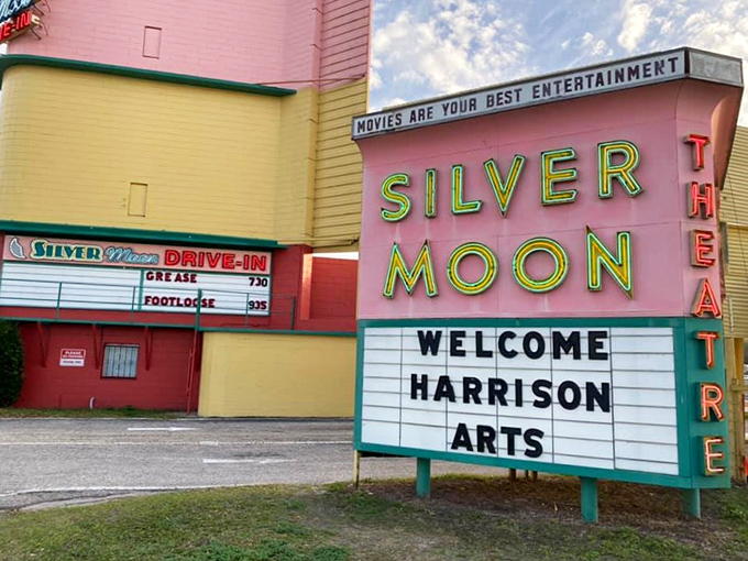 That glorious neon sign&mdash;a beacon of nostalgia in pink, yellow, and green that's been calling movie lovers for generations.