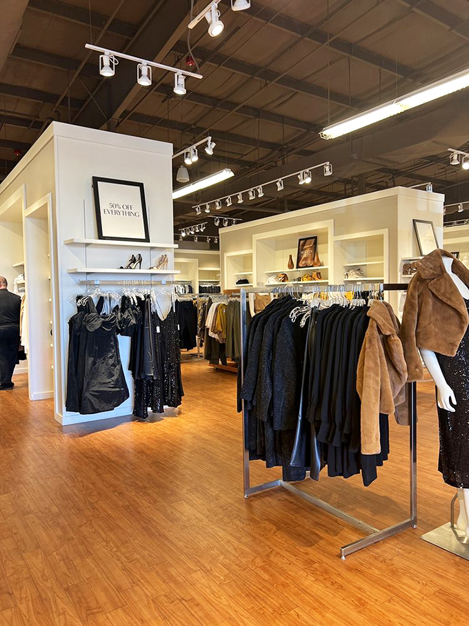 Inside a boutique where "50% OFF EVERYTHING" isn't just a sign&mdash;it's practically a religious experience for bargain hunters.