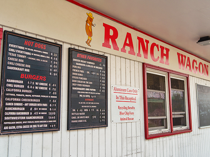 That iconic cartoon hot dog in a cowboy hat says it all&mdash;Ranch Wagon doesn't need fancy signage when their food speaks volumes through decades of deliciousness.
