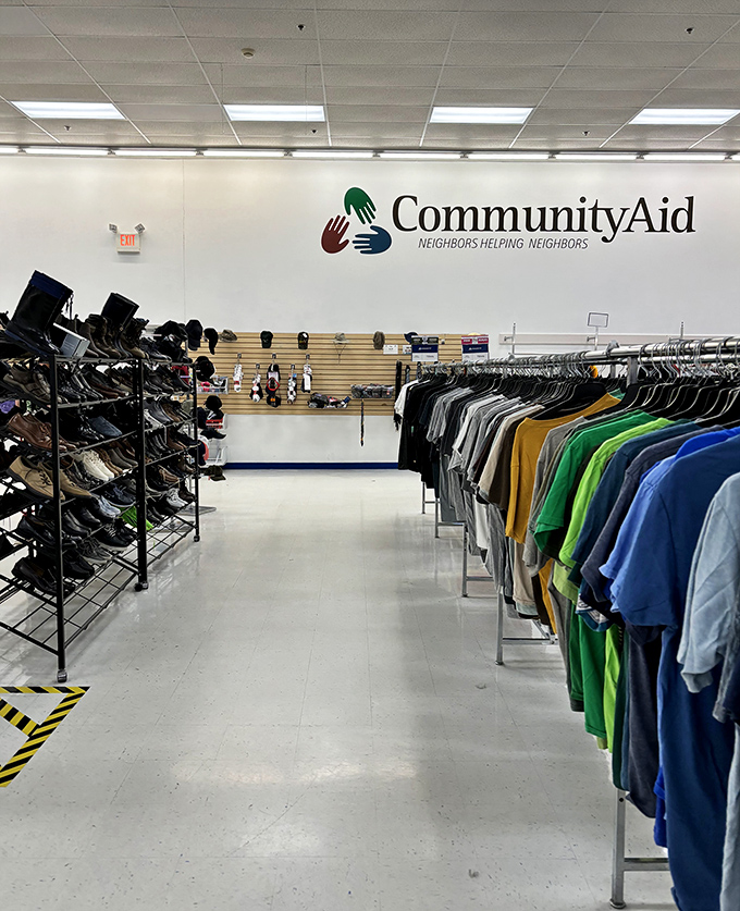 Organized chaos at its finest&mdash;rows of clothing and shoes await their second chance at love. Marie Kondo would approve of this joyful arrangement.