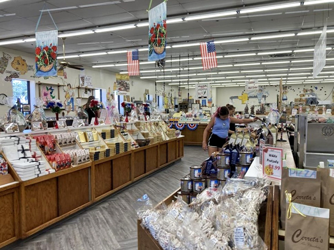 Step inside and prepare for sensory overload – display cases filled with handcrafted chocolates that make grocery store candy bars look like they need therapy.