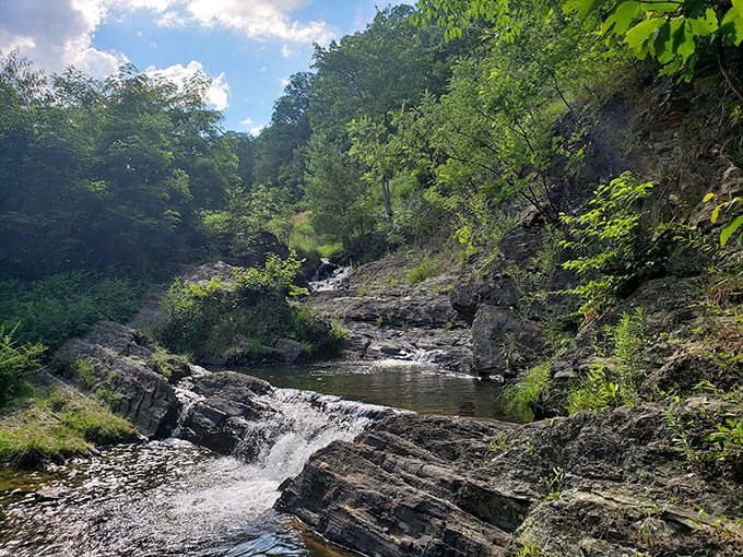 Mother Nature's staircase &ndash; this cascading waterfall creates a soothing soundtrack that no meditation app could ever replicate.