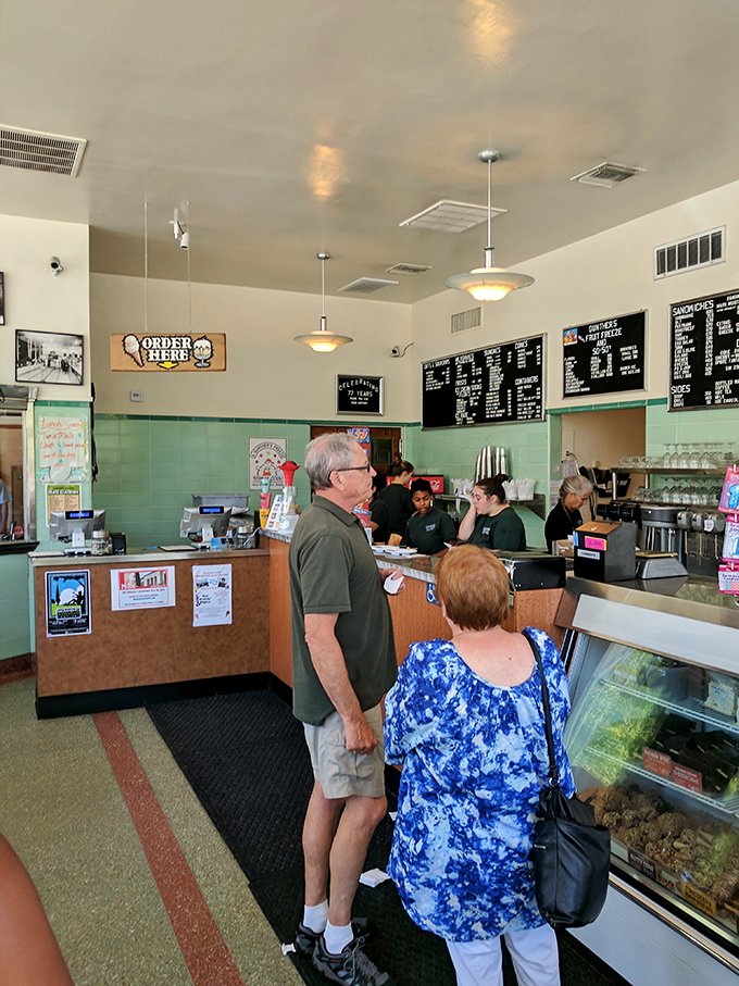 Step inside and time stands still &ndash; the mint-green tiles and handwritten menu boards haven't changed because perfection needs no updating.