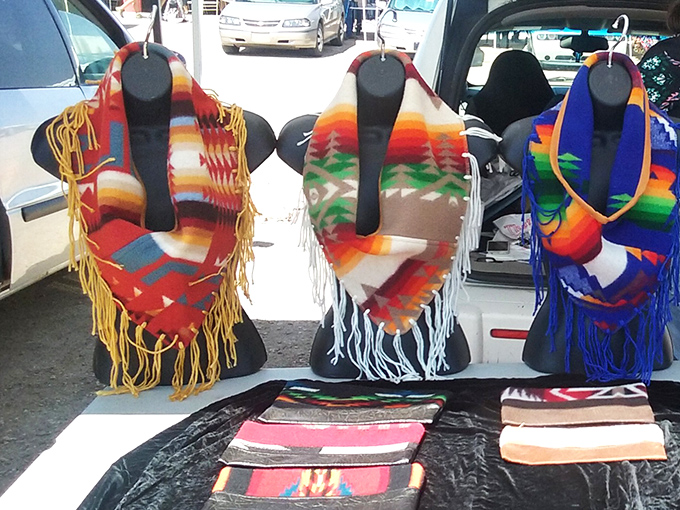 These aren't just scarves&mdash;they're wearable Southwest sunsets, each fringe and pattern telling stories that stretch back generations across the high desert.