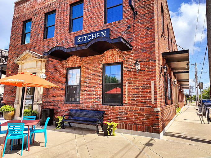 Scratch Kitchen occupies a brick building so photogenic it practically begs you to cancel your dinner plans and visit immediately.