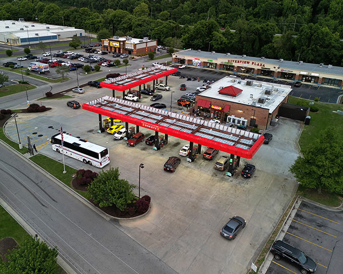 Even gas stations in Danville have a certain charm &ndash; this Sheetz stands ready to fuel both vehicles and hungry travelers.