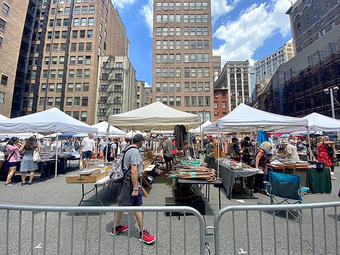 Skyscrapers provide the perfect backdrop for bargain hunting. Only in New York can you shop for vintage treasures in the shadow of architectural giants.