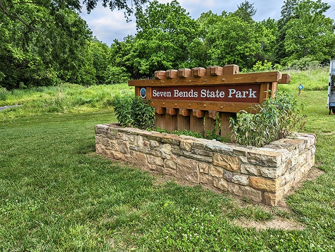 The entrance sign doesn't just say "welcome"&mdash;it whispers "slow down, city slicker, the good stuff requires no WiFi password."