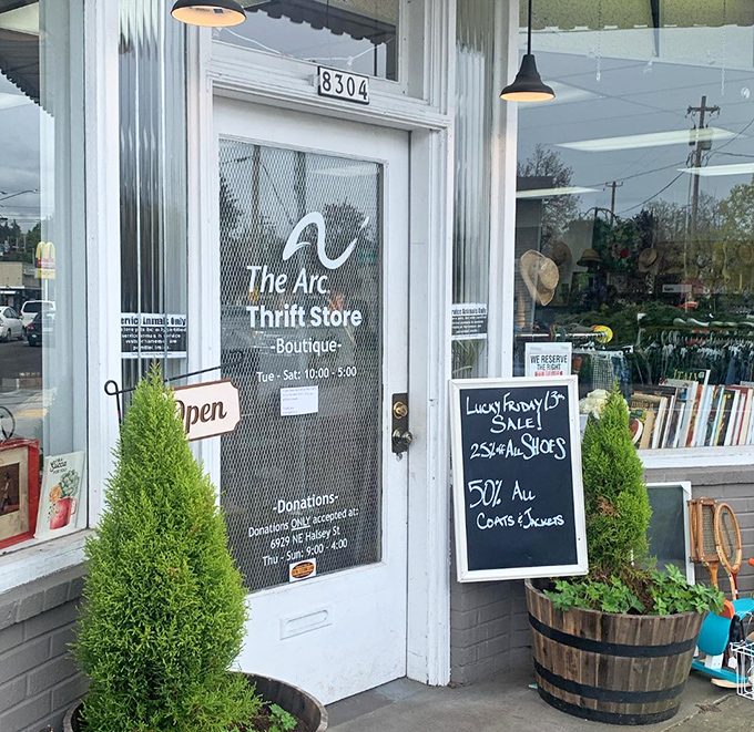 "Open" might be the most promising word in the English language when it appears on this door. Lucky Friday sales make the hunt even sweeter.