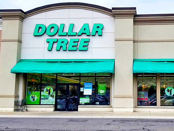 The bustling parking lot tells you everything: this isn't just shopping, it's a treasure hunt destination.