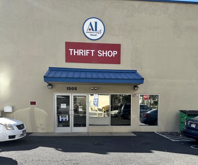 Blue awning, red sign, endless possibilities. This modest storefront is the gateway to an alternate universe where yesterday's castoffs become tomorrow's conversation pieces.
