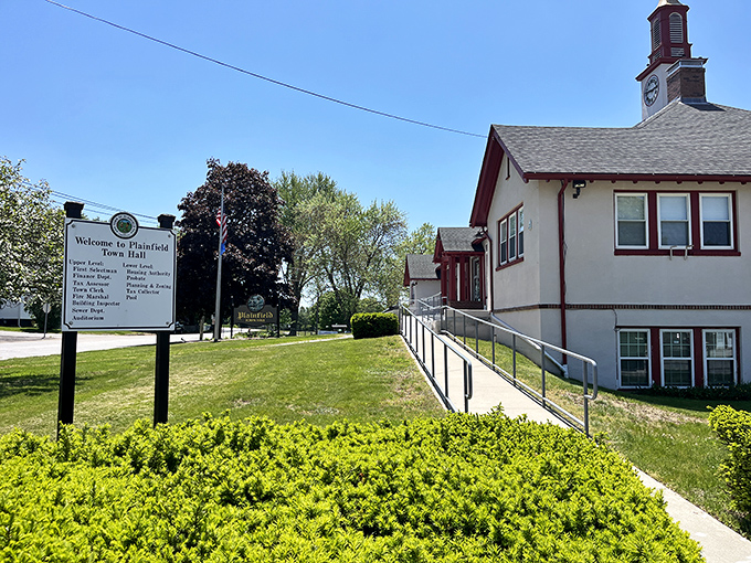 Plainfield's Town Hall: where local democracy happens without the drama of a reality TV boardroom.