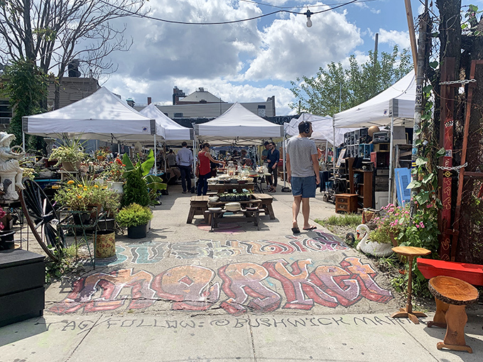 The market's entrance graffiti serves as Brooklyn's version of a welcome mat &ndash; colorful, artistic, and unmistakably authentic.