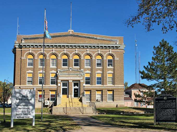 This isn't just any courthouse&mdash;it's architectural swagger in brick form, where small-town democracy has played out for generations.