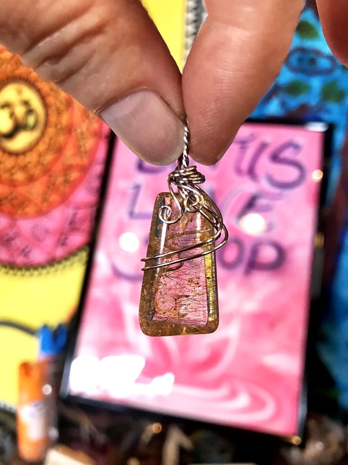 This wire-wrapped crystal isn't just jewelry&mdash;it's someone's Louisiana daydream captured in stone, ready to become part of your story.